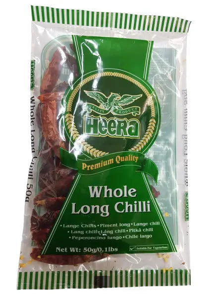 Whole Long Chilli 50g | Authentic Asian Spice Buy Online – Asian Food ...